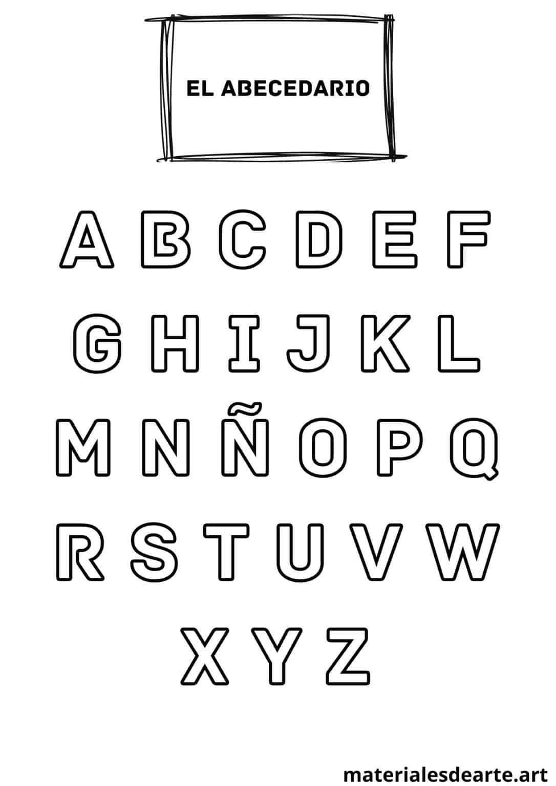 Abecedario para Colorear -〖 Descarga, Imprime y Colorea